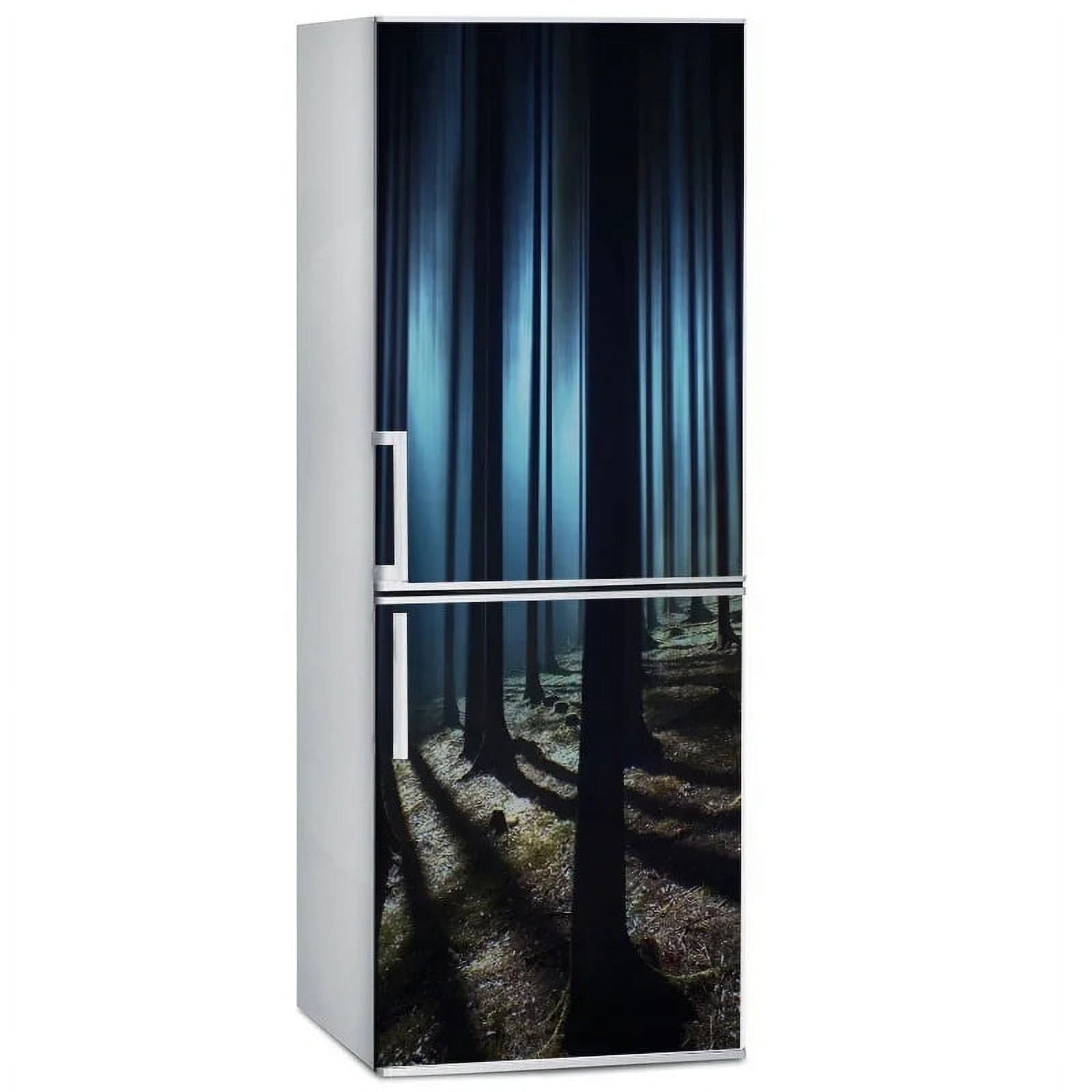 Seaside Sunset Tree Refrigerator Wallpaper 3D Stereoscopic Fridge ...
