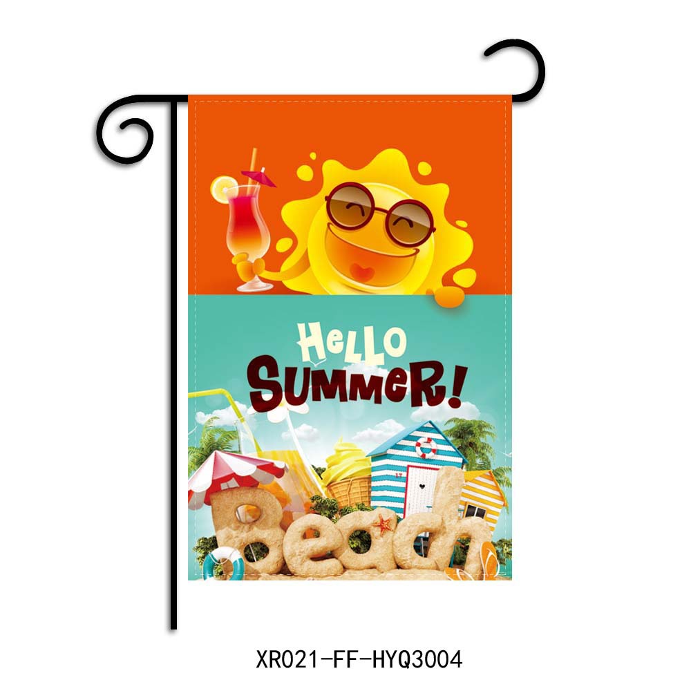 Seaside Sunshine Double Sided 12 X 18 Inch Yard Flags, Summer Garden ...