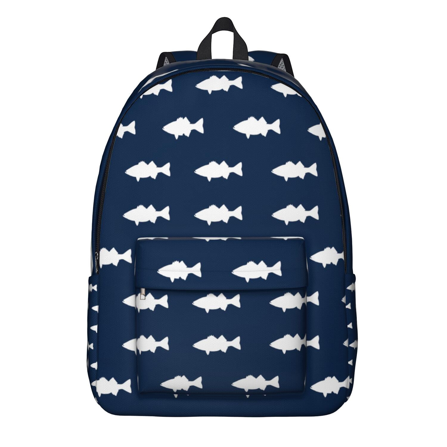 Seaside Tropical Fish Nautical Travel Backpack Lightweight Oxford ...