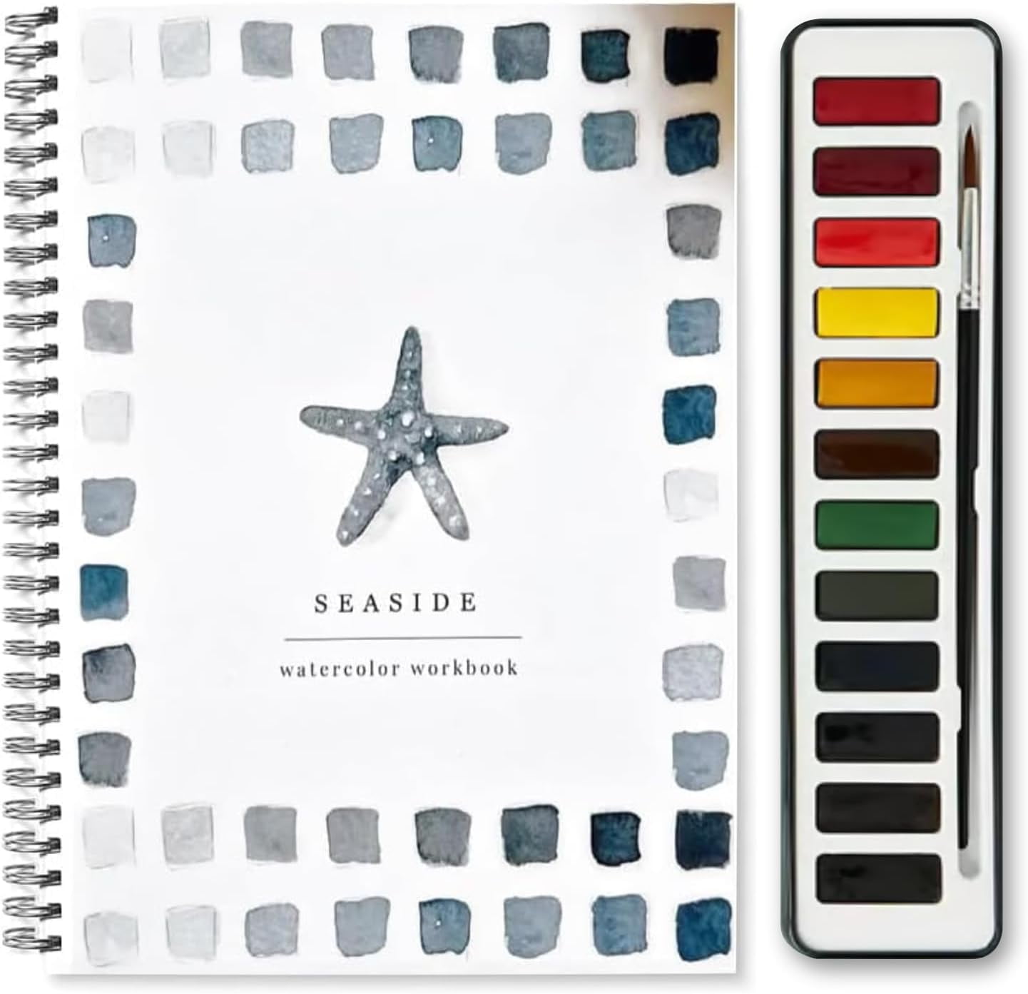 Seaside Watercolor Workbook， Beginner-Friendly Seaside Watercolor ...