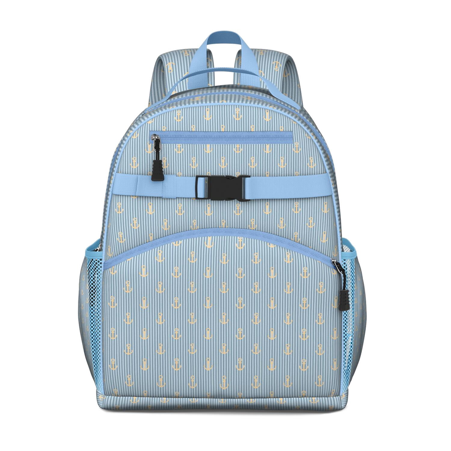Seaside adventure backpack with marine life prints, lightweight ...
