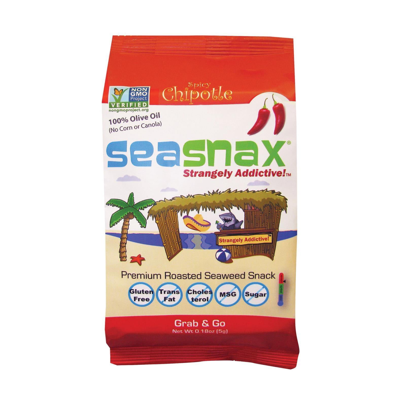 SeaSnax - Premium Seasoned Seaweed Snack Grab & Go Spicy Chipotle - 0. ...