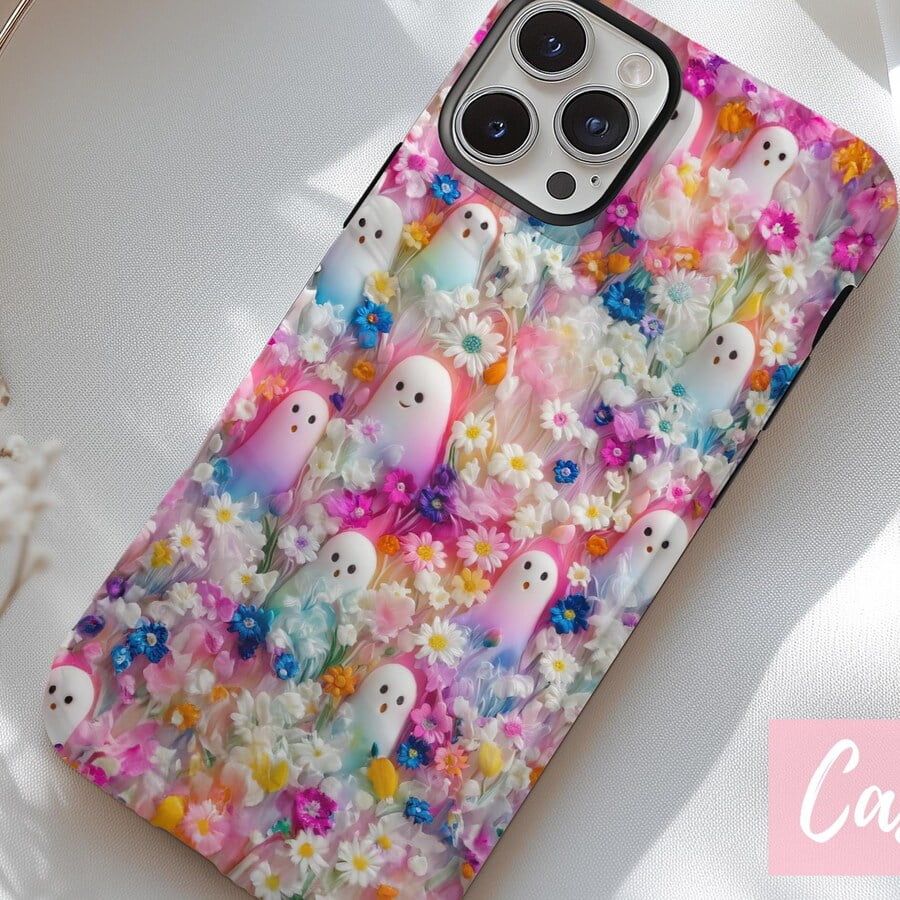 Season 3D Floral Ghosts Printed Case for Horror Fans with iPhone 11 to ...