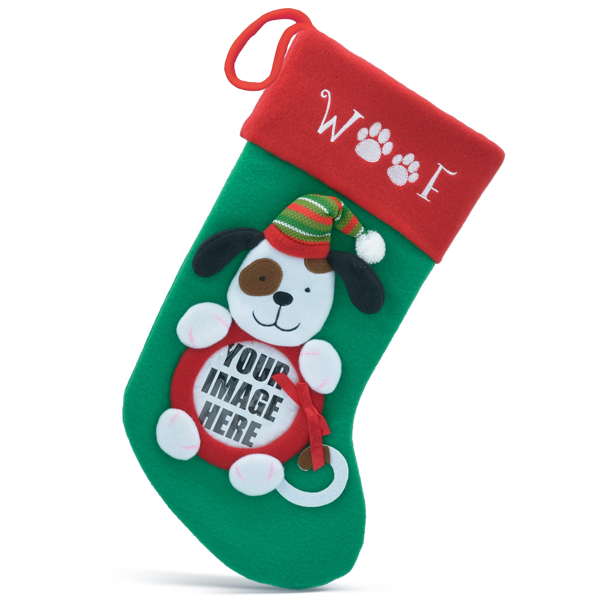Season 4 Sparkles Christmas Dog Stocking with Photo Frame - Christmas ...