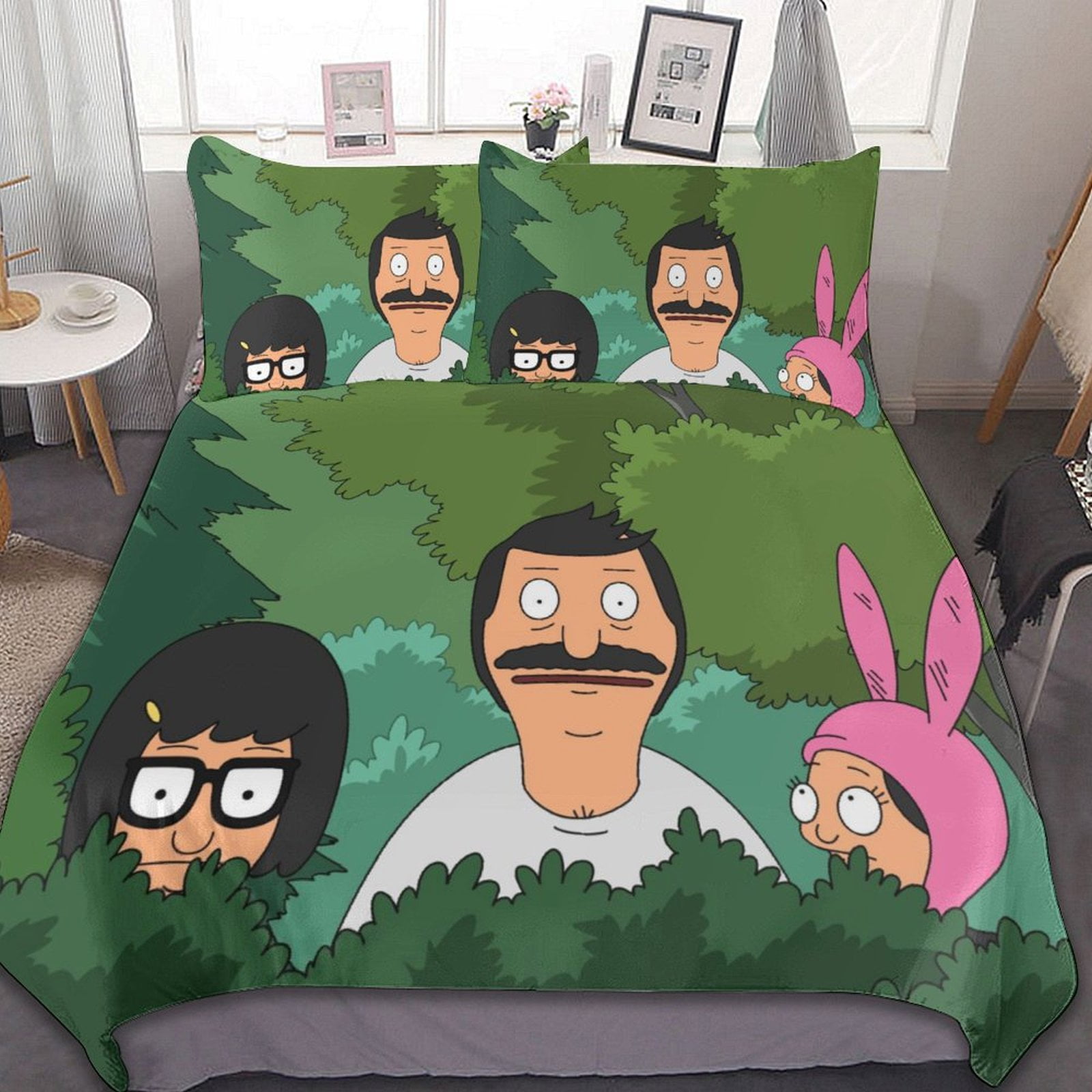 Season Bob's Burgers 3 Piece Bedding Sets Decor Comforter Sets With One ...