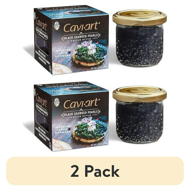 (2 pack) Season Brand Cavi-art Black Seaweed Caviar, 3.5 oz Jar ...