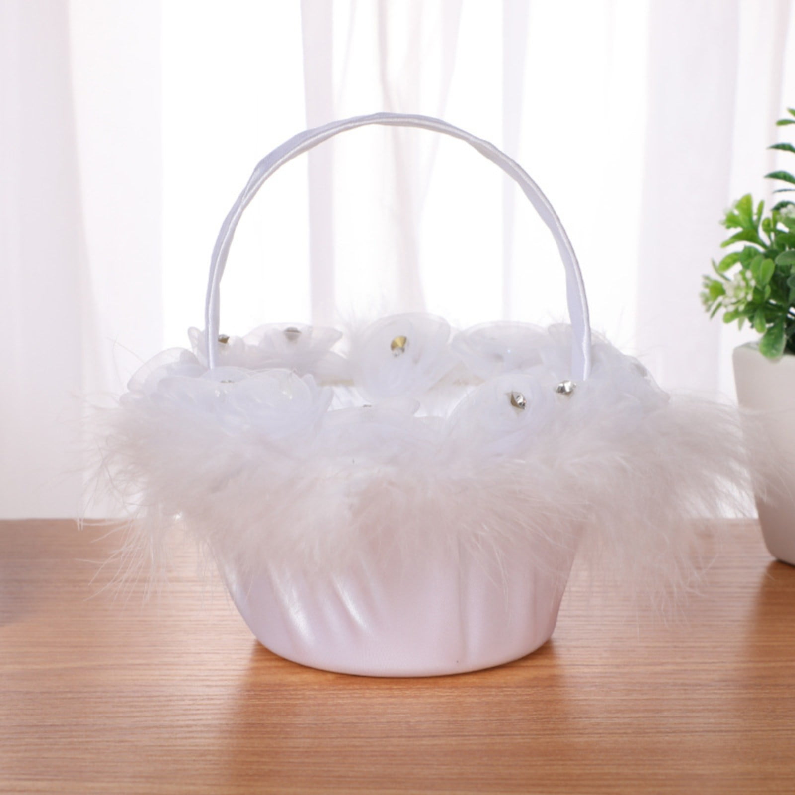 Season Clearance Cyence Wedding Flower Baskets, Elegant Bridal Flower ...