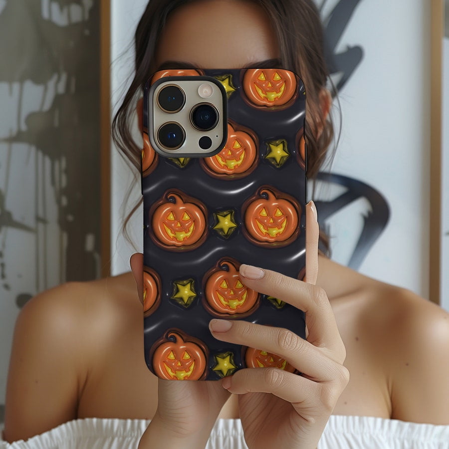 Season Gothic 3D Inflated Printed Pumpkin Case for Horror Fans with ...