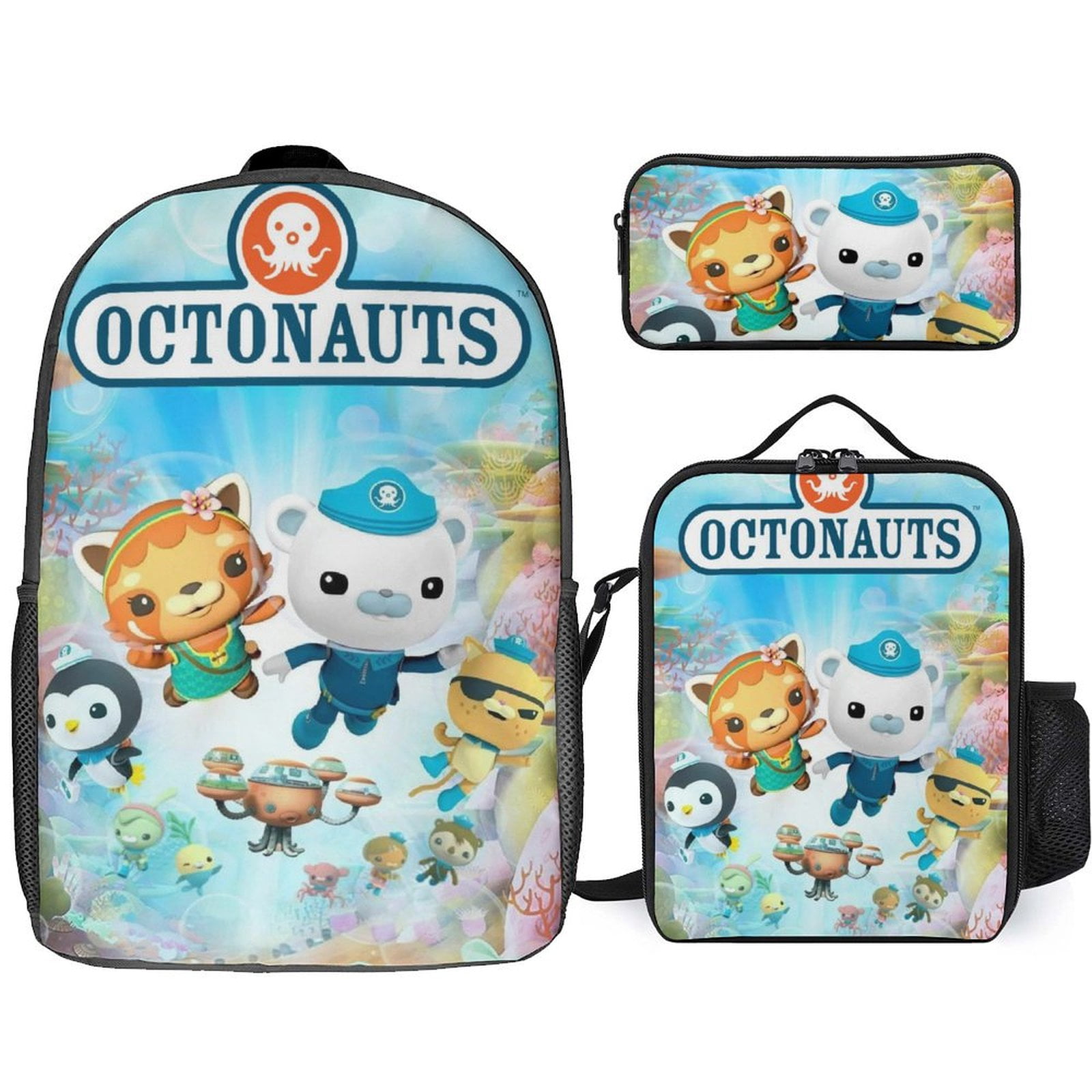 Season The Octonauts Schoolbag With Lunch Bag Pencil Case Set Unisex ...