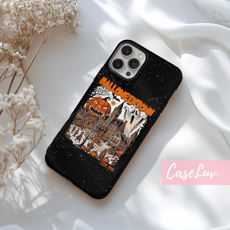 Season Retro Halloweentown Ghost Pumpkin Phone Case with iPhone 11 to ...