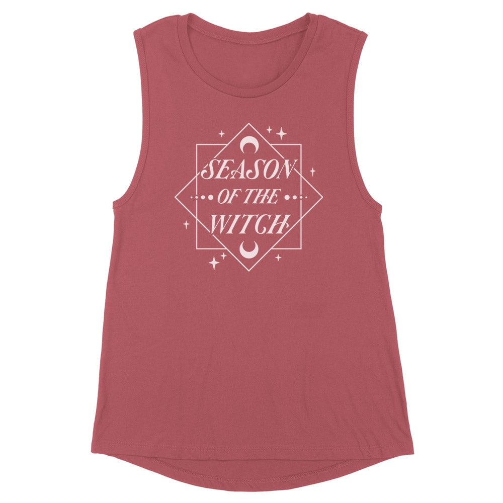 Season of the Witch Women's Muscle Tank Small Smoked Paprika - Walmart.com