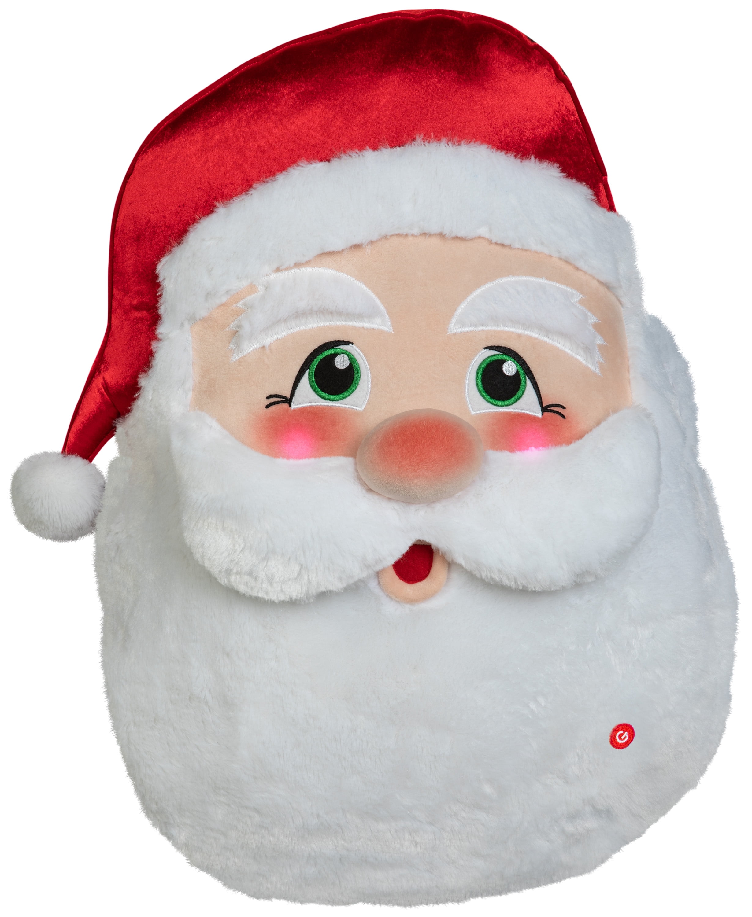 Season's Greeters Animated Hanging Santa Head - Walmart.com