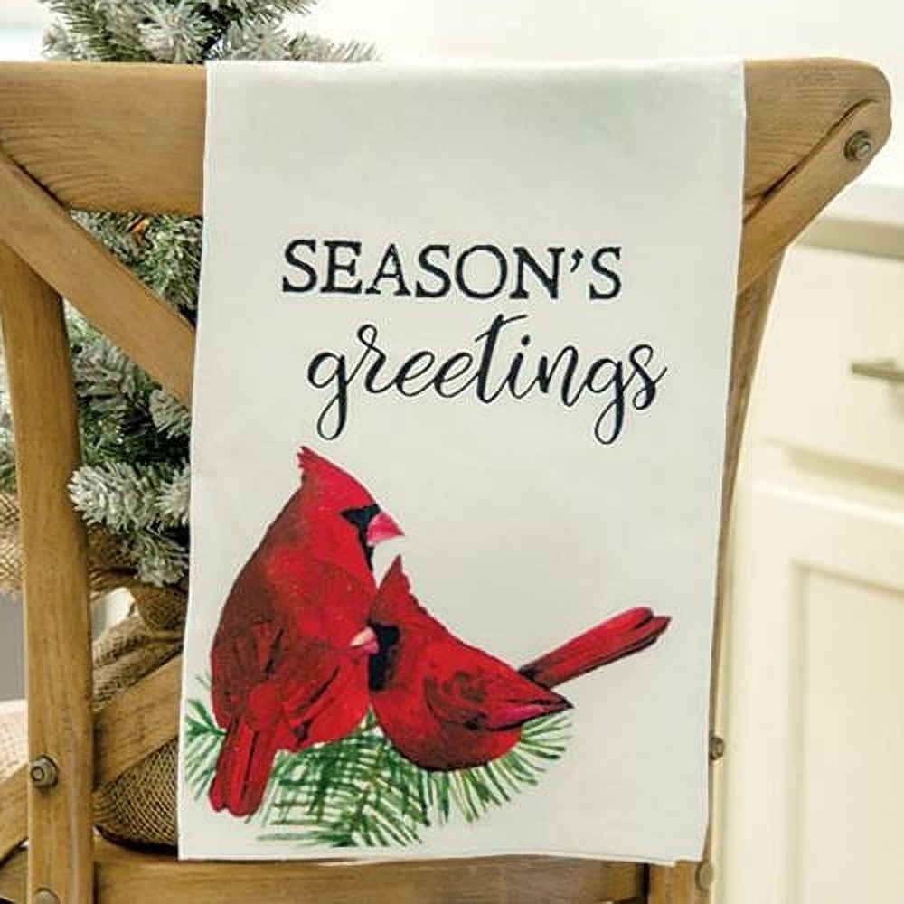 Season's Greetings Cardinal Dish Towel - Walmart.com