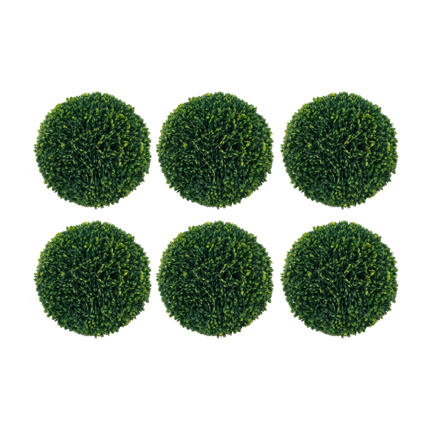 A&B Home Faux Boxwood Ball Bowl Filler - Set of 6 - 4"Dia. - Green ...