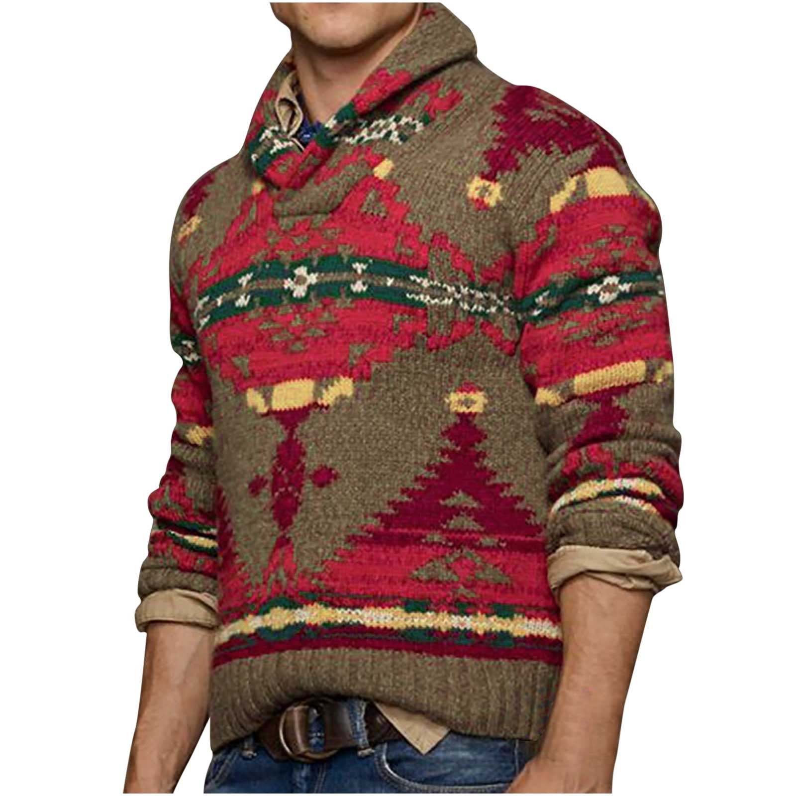 Seasonal Clearance Men's Autumn and Winter Sweater Sleeve Pullover ...