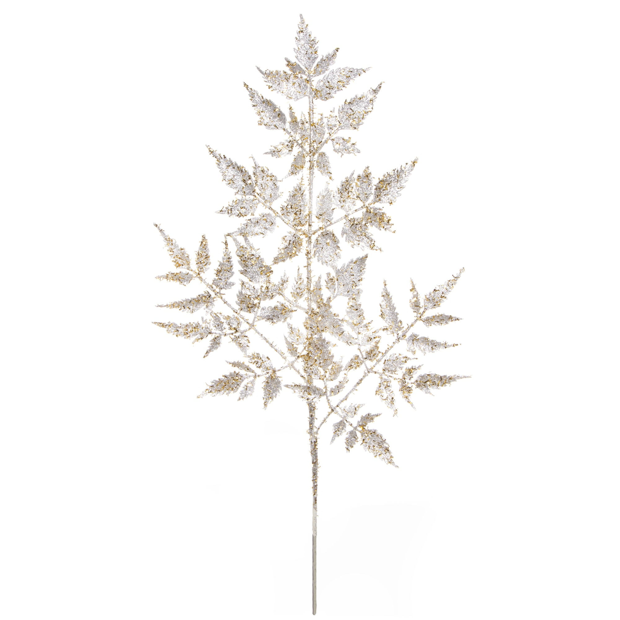 Seasonal Floral Christmas Gold Leaf Spray 9 X 21 X 1 Inches - Walmart.com