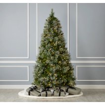 SHareconn 6ft Premium Prelit Artificial Hinged Slim Pencil Christmas ...