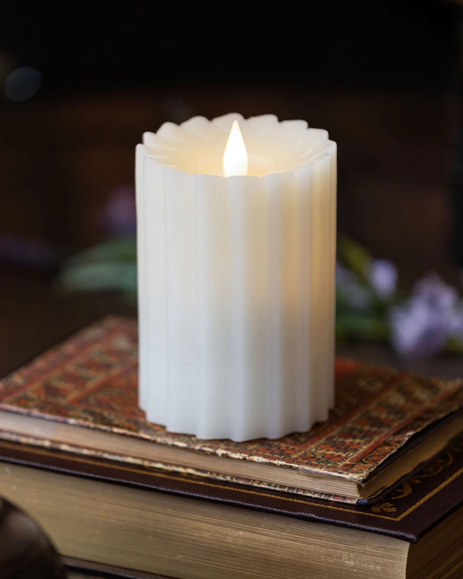 Seasonal LLC Flameless 3D Moving Flame LED Candles with Remote Control ...