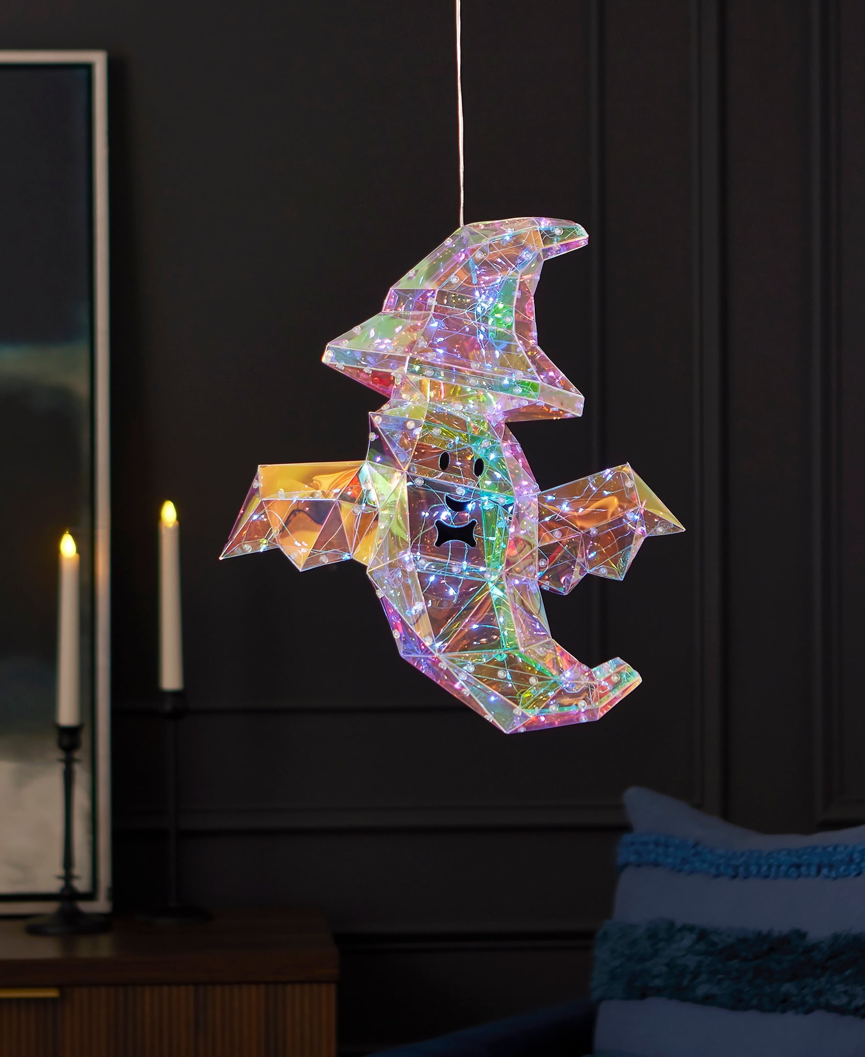 Seasonal LLC Halloween LED Lights - Prismatic Iridescent Wizard Ghost ...