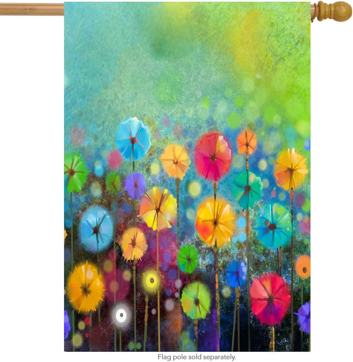Seasonal Nature Spring Summer Autumn Winter Flowers Double Sided House ...