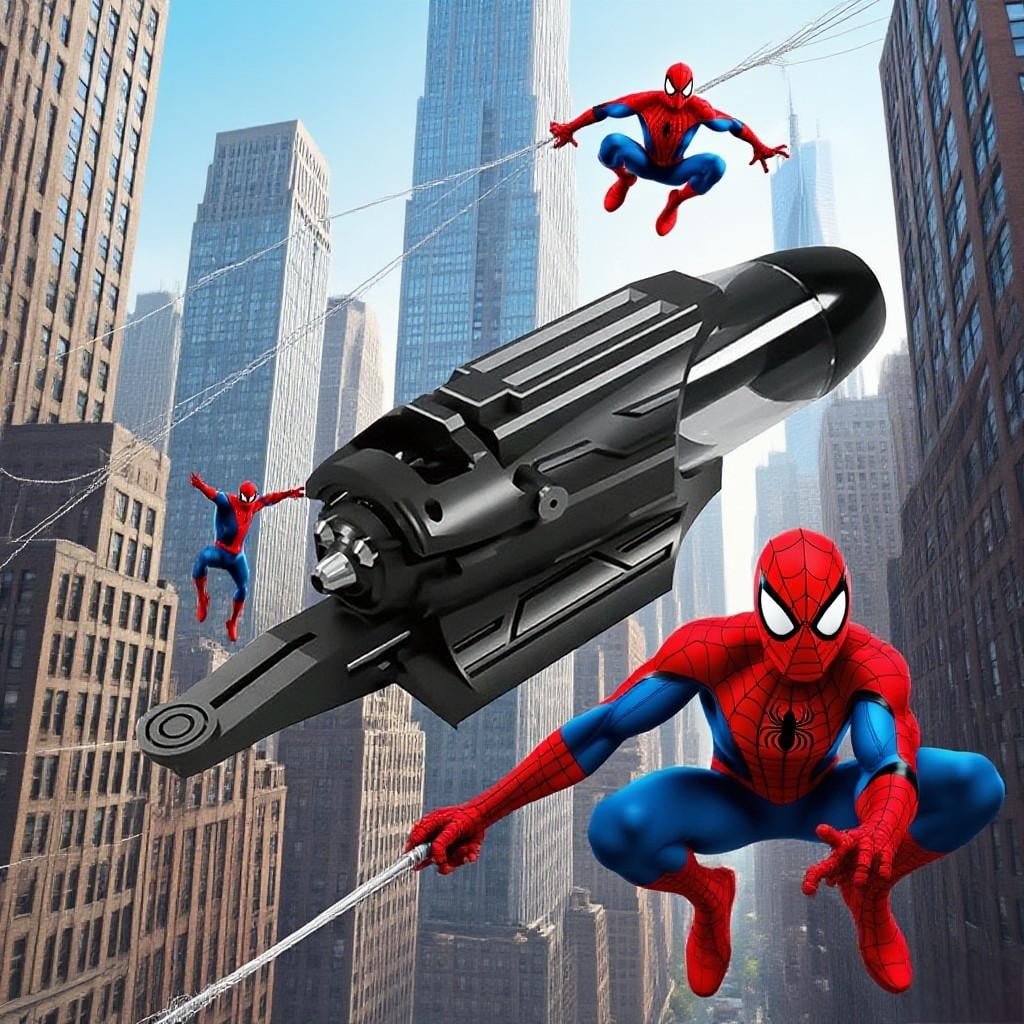 Seasonal Offers Spider Hero Man Water Blaster Spider Web Launcher ...