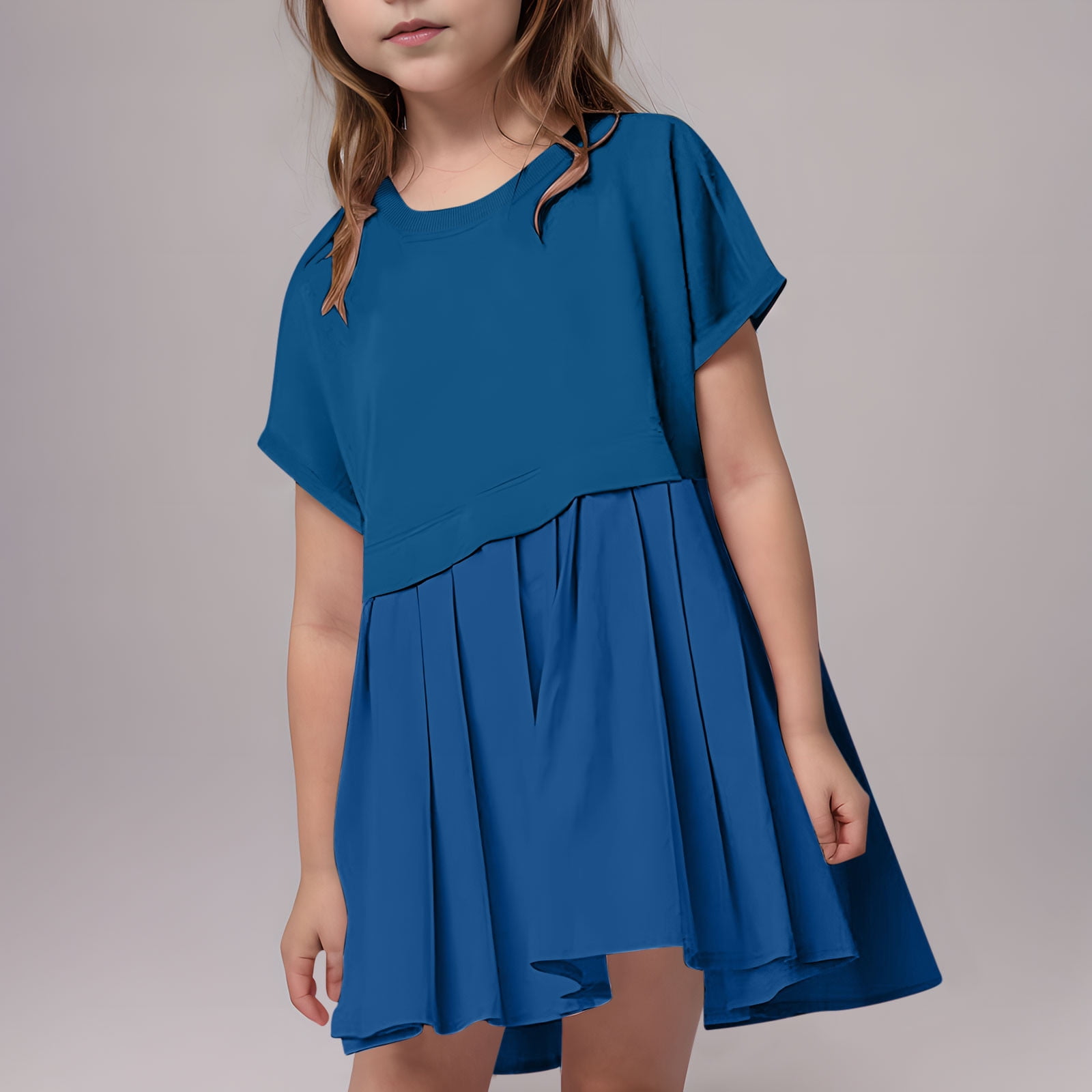 Seasonal Promotion! Lisbinx Girls Summer Dress 2025 Short Sleeve ...