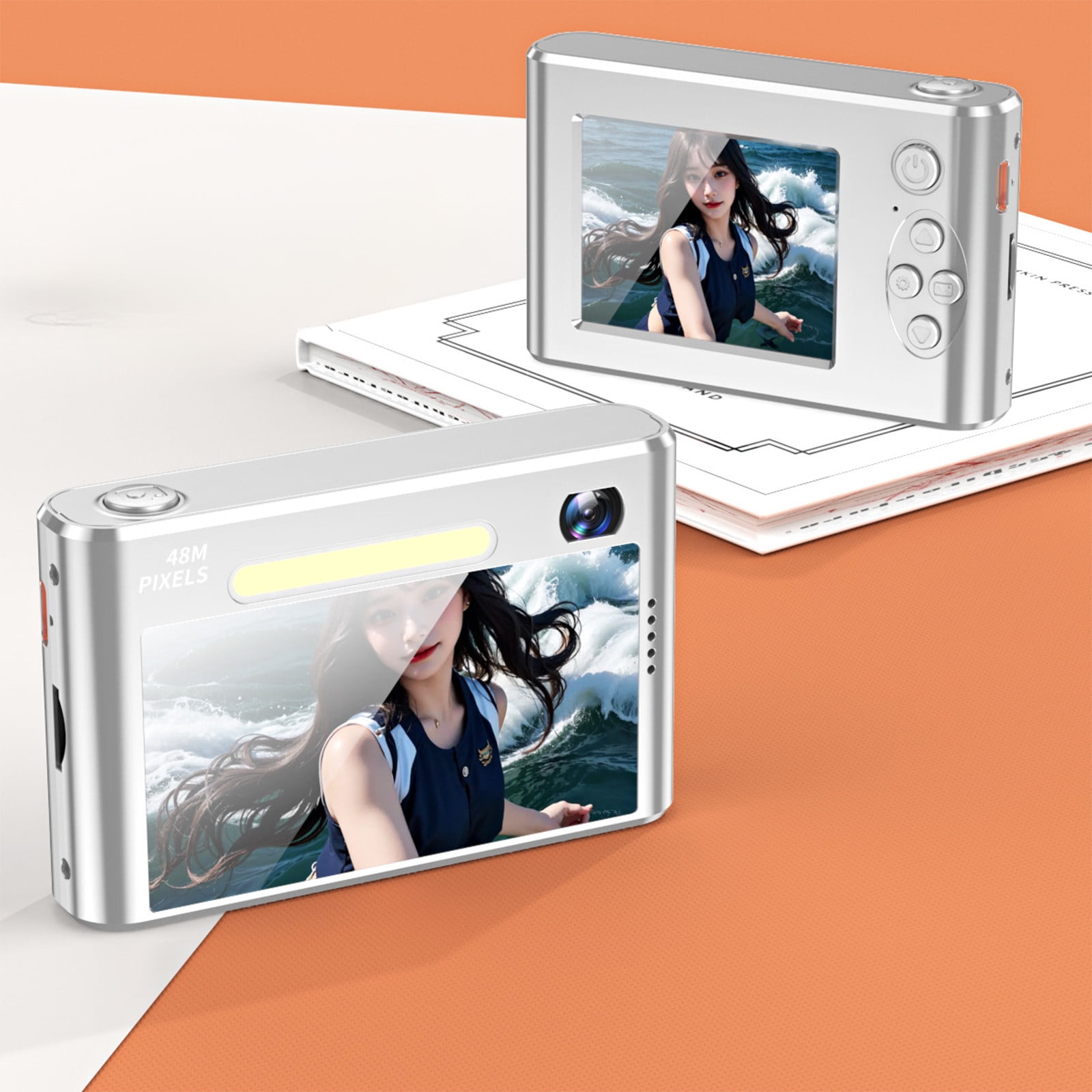 Seasonal Sale, 48mp Hd Digital Camera, 2.4in Screen, 8x Ptz Zoom, Night ...