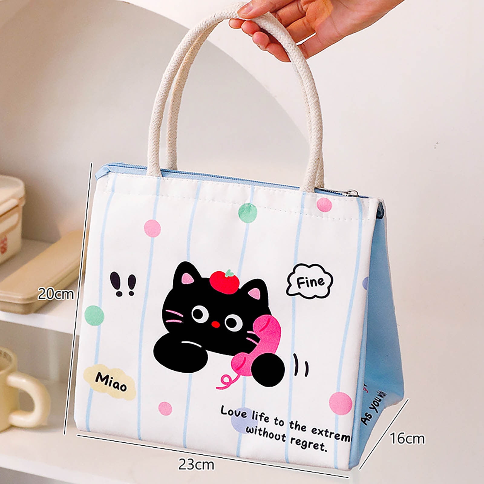 Seasonal Sale, Learner Bento Bag, Thermal Meal Prep Box Carrier, with ...