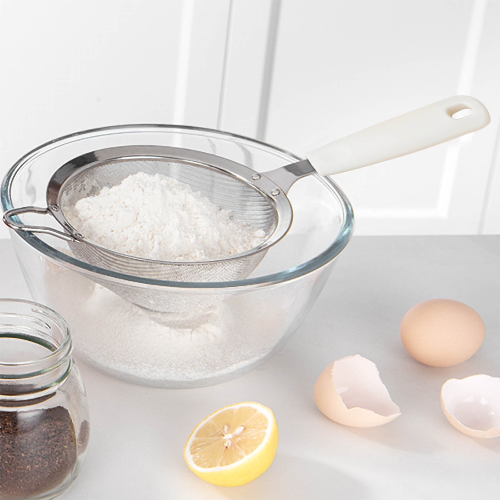 Seasonal Sale, Stainless Steel Flour Sieve, Handheld Double Layer Mesh ...