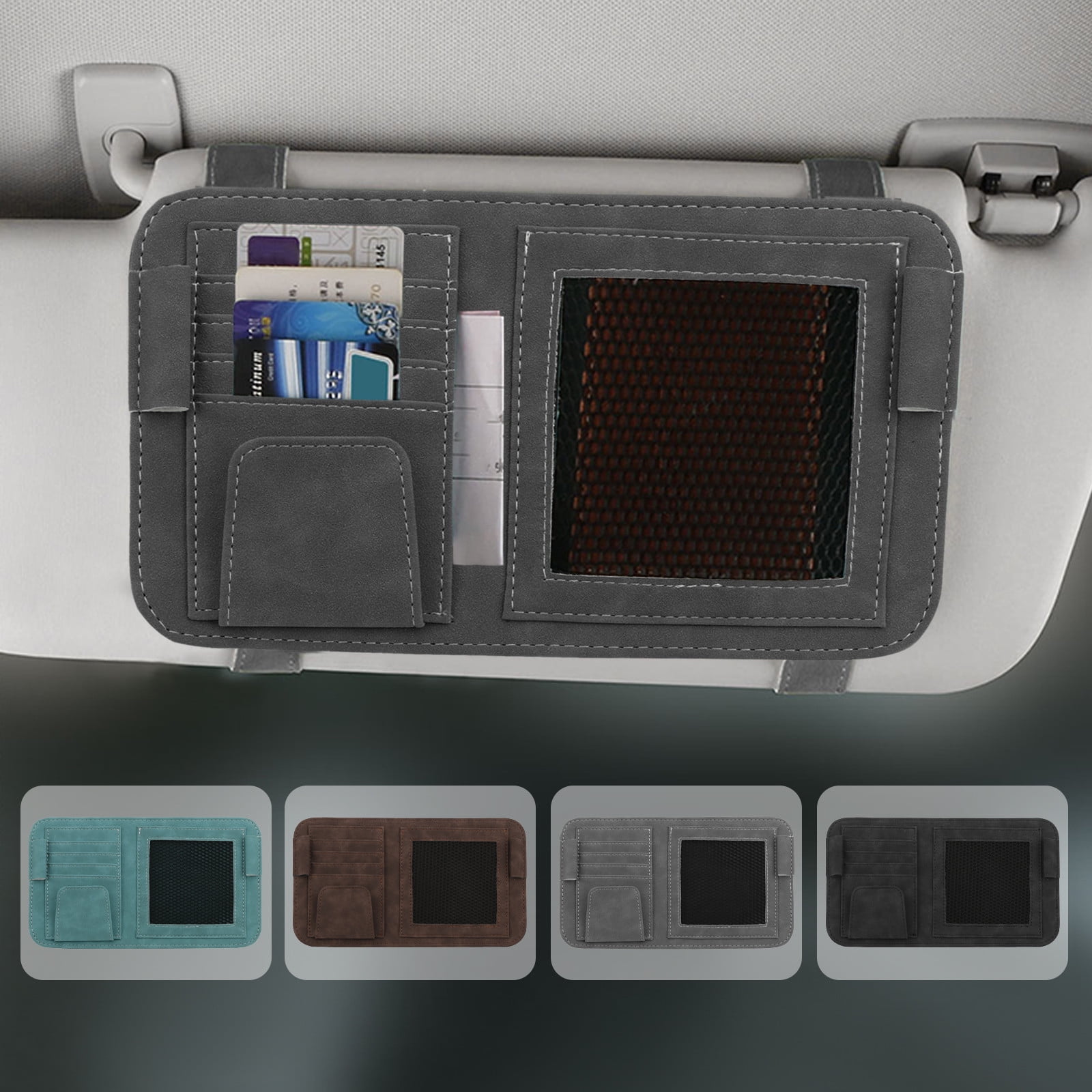 Seasonal Savings, Car Sunglass Organizers, Suede Leather Holders, for ...