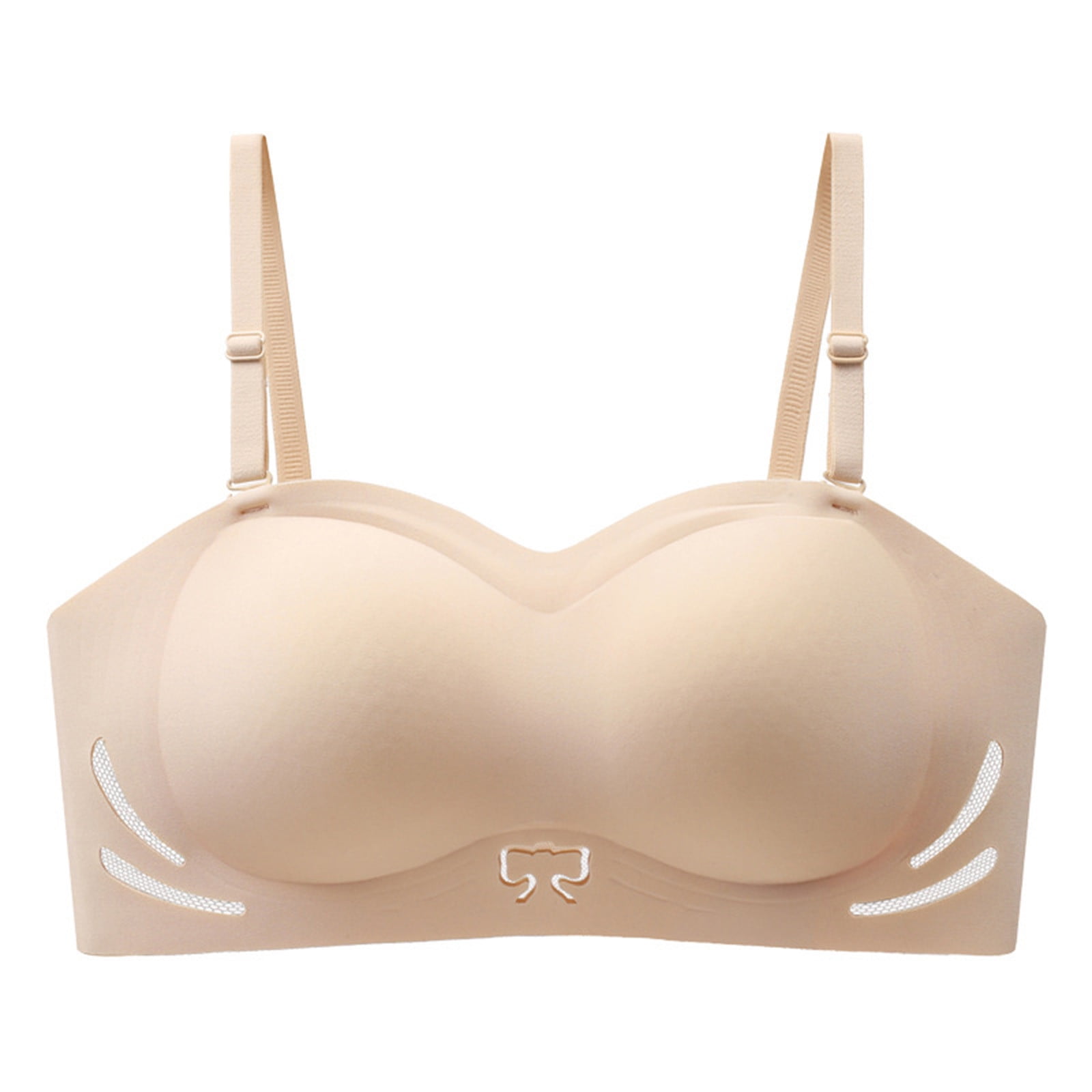 Seasonal Savings, Fashion Women Large Size Bra, Solid Color No Rims ...