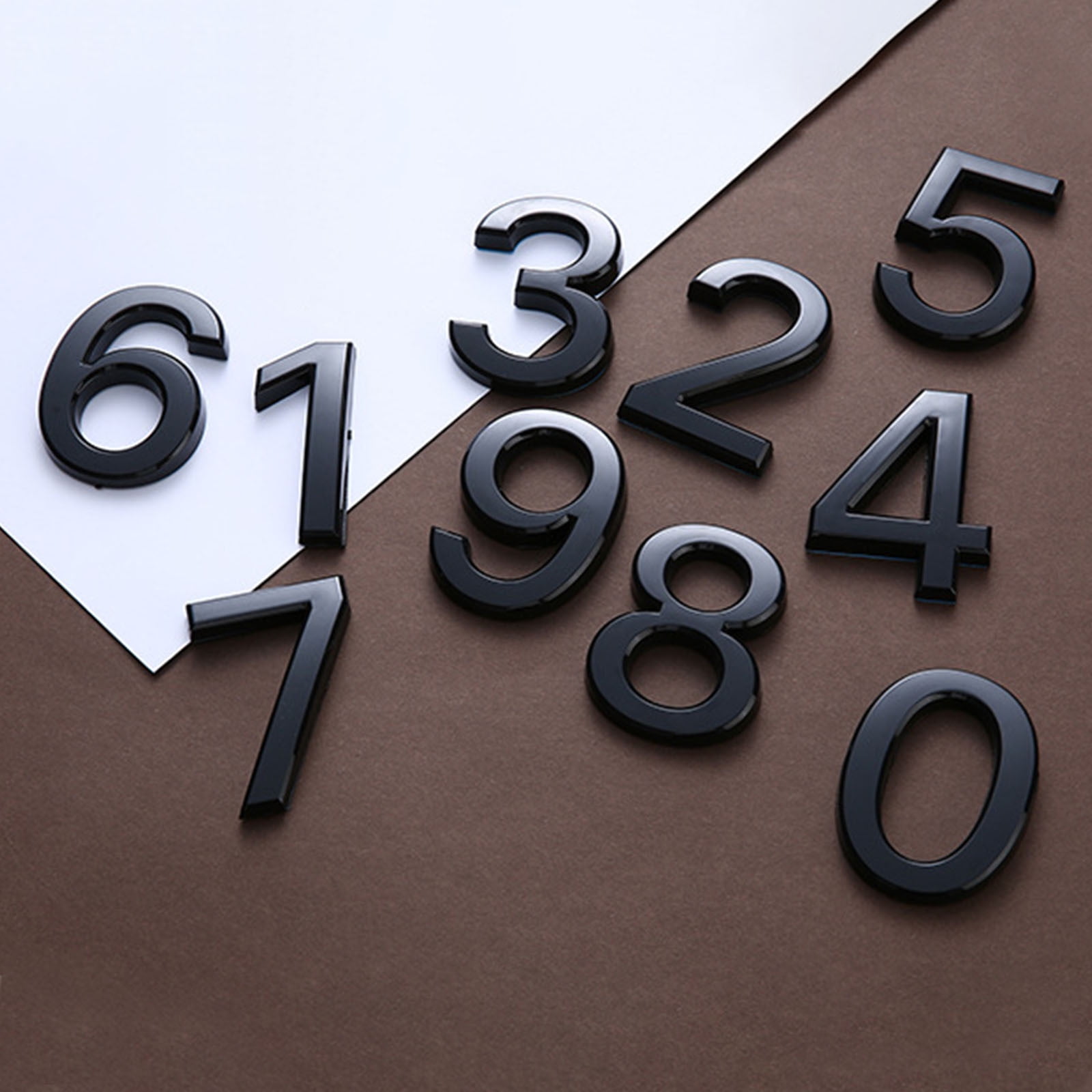 Seasonal Savings, Gold Modern House Numbers, Self-Adhesive Mailbox ...