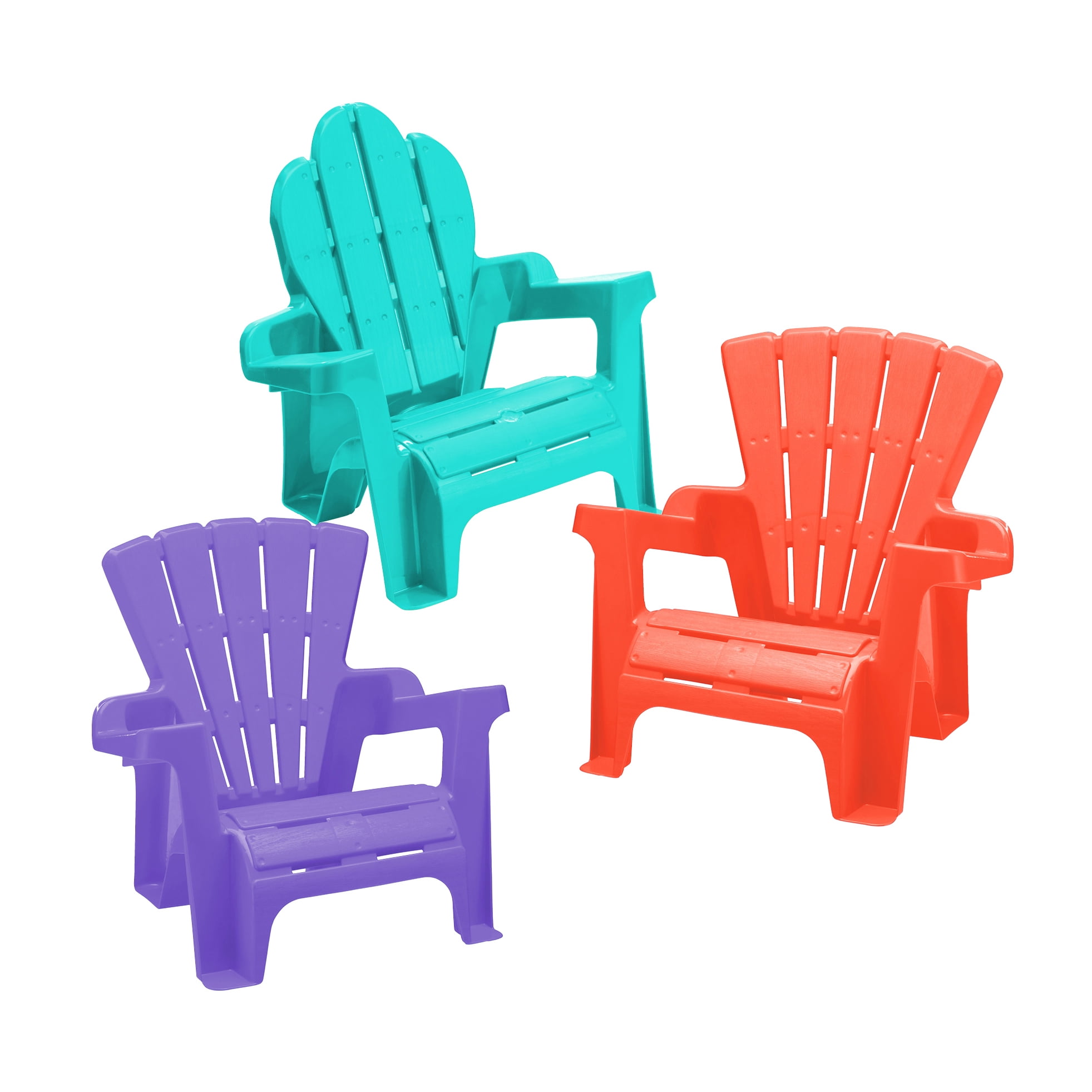 Seasonal Supply Co. Plastic Adirondack Chairs, Assorted Colors ...
