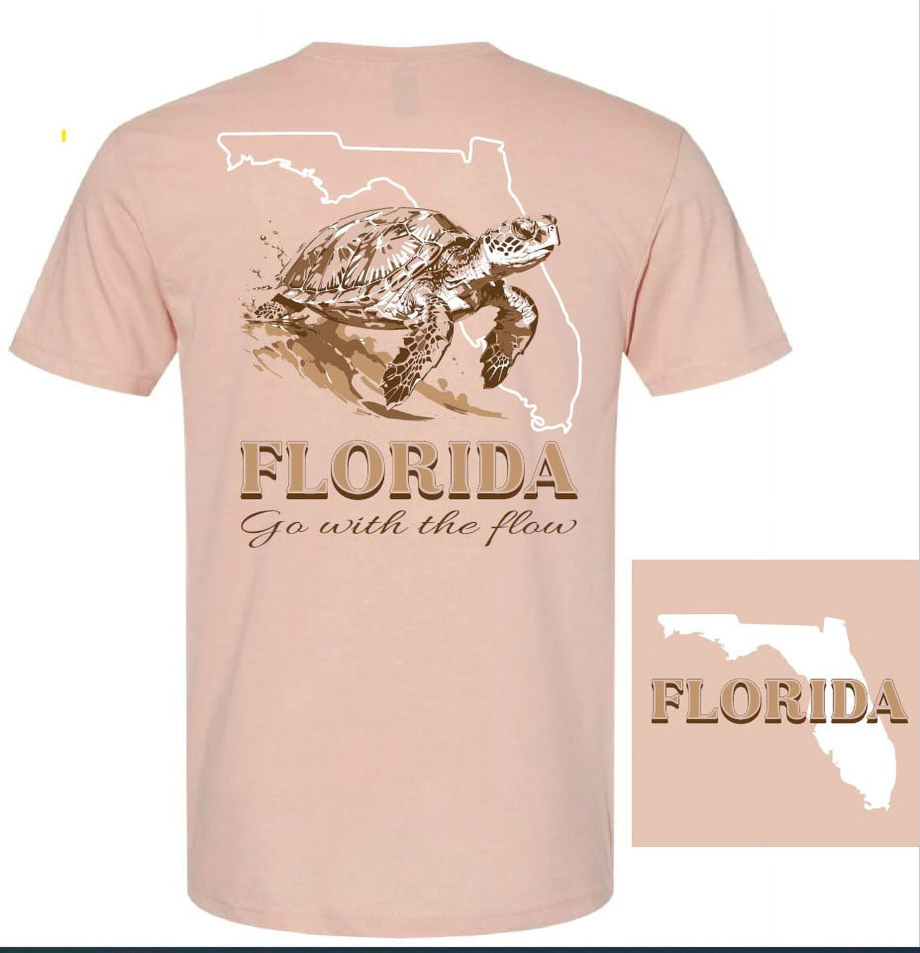 Seasonal Supply Company 100% Cotton Short Sleeve Florida Souvenir ...