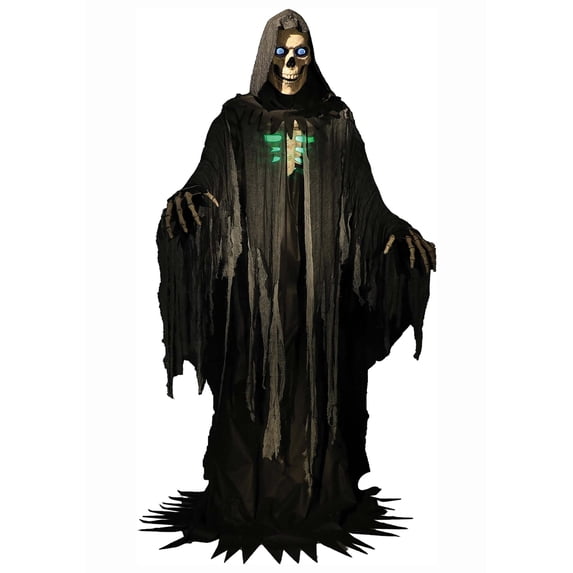 10' Towering Animated Grim Reaper Prop - Indoor/Outdoor Halloween ...