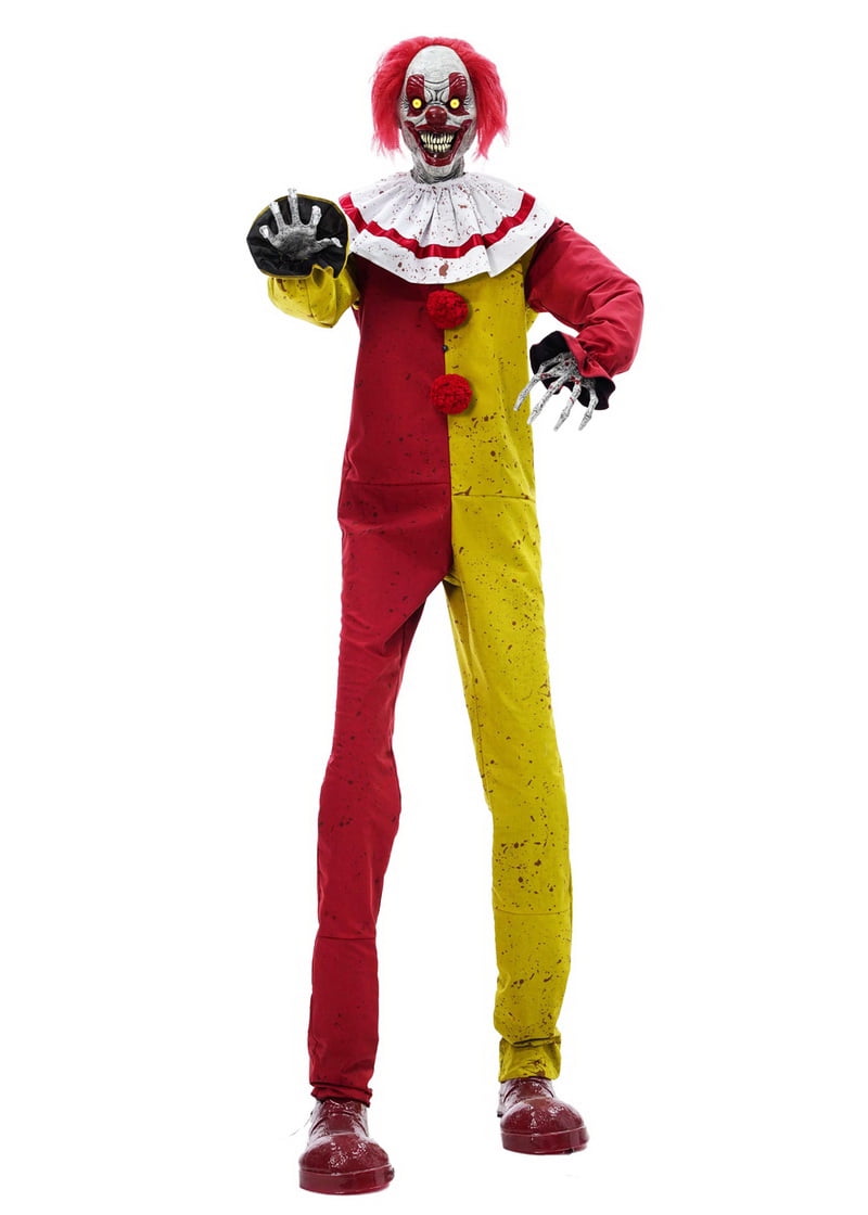 Seasonal Visions Animated Pesky The Clown Halloween Decoration - 7 ft ...