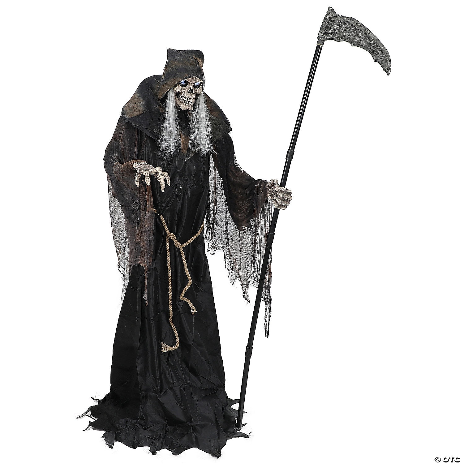 Seasonal Visions 72" Yard Scary Animatronic Reaper with Digital Eyes ...