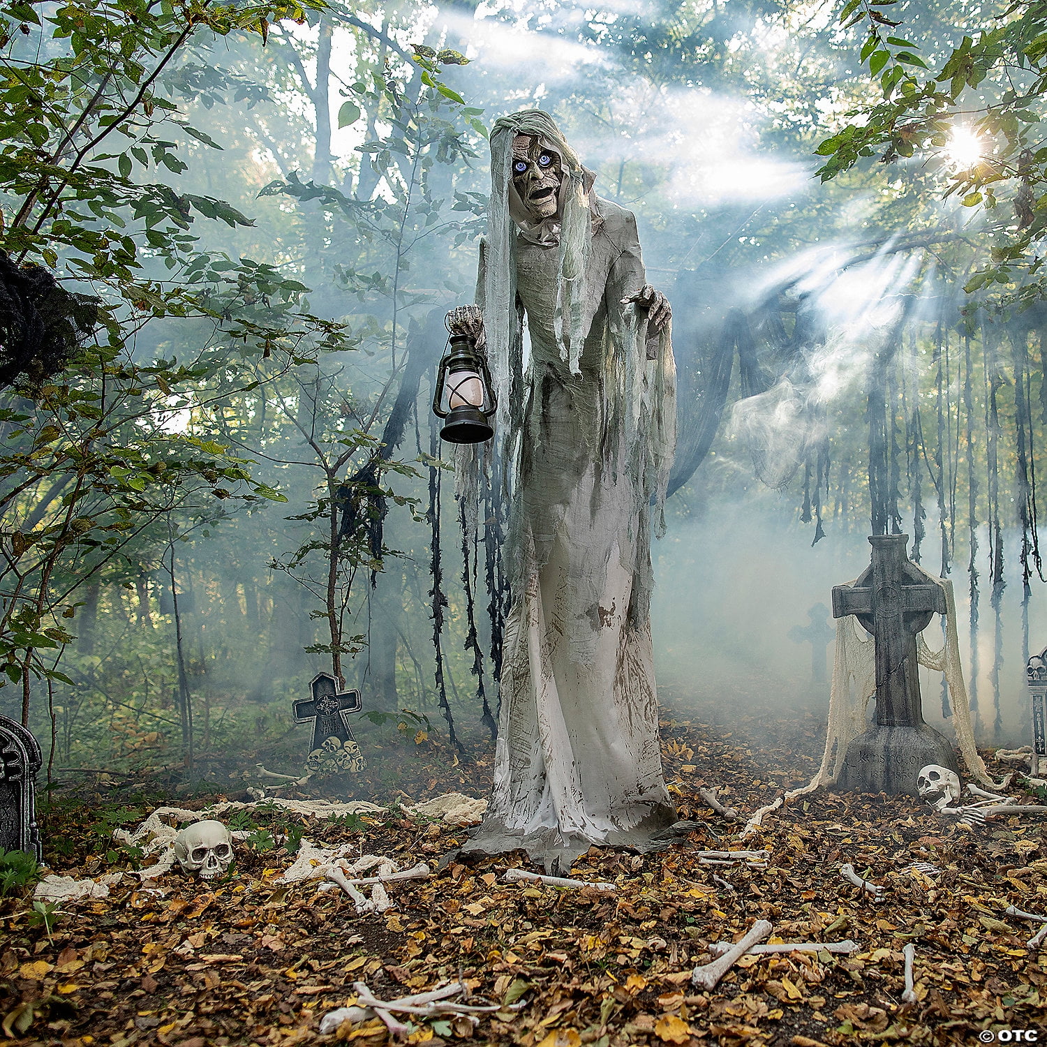 Wailing Phantom Animated Prop - Animatronic Halloween Decorations ...