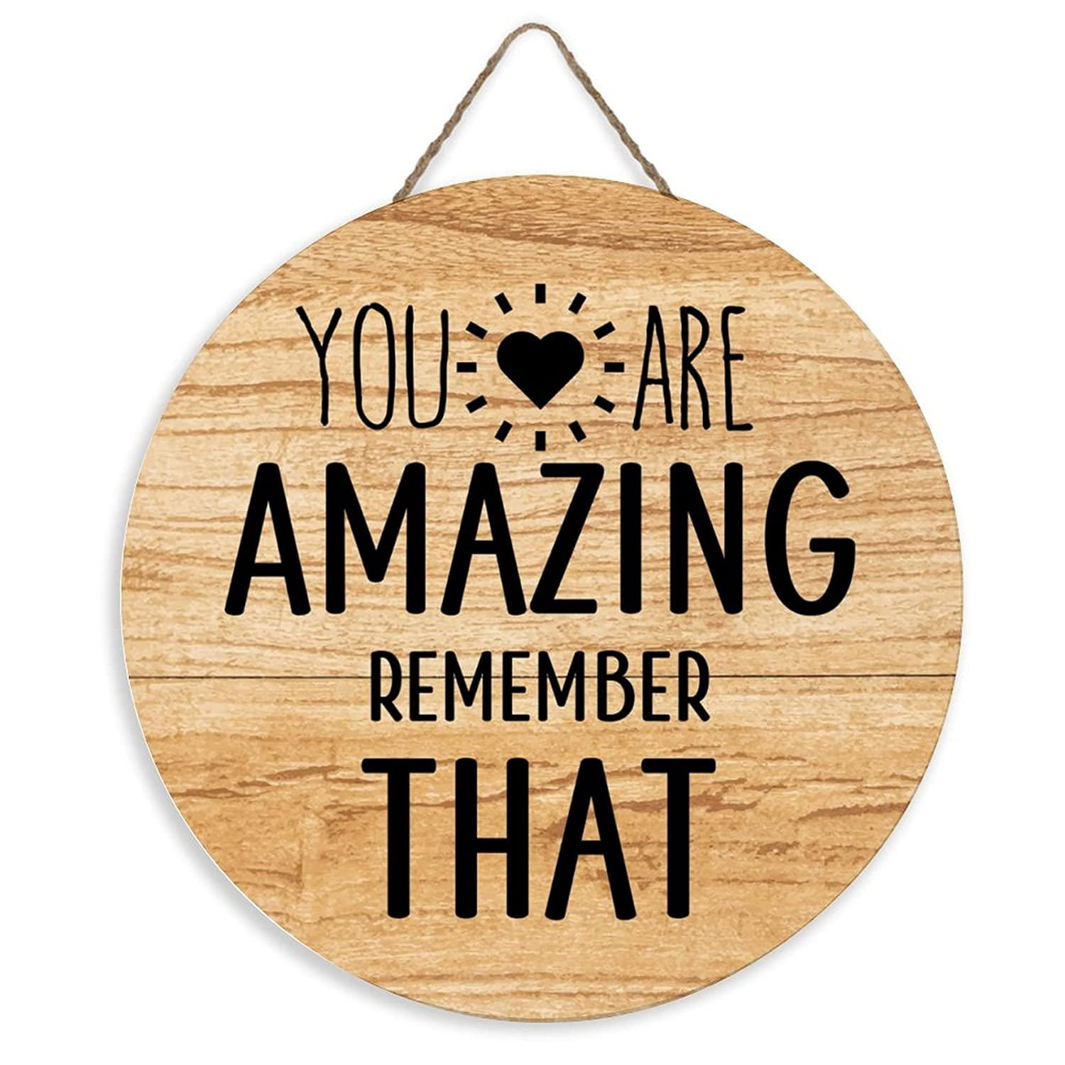 Seasonal Welcome Sign Front Door Decoration, You Are Amazing, Remember ...