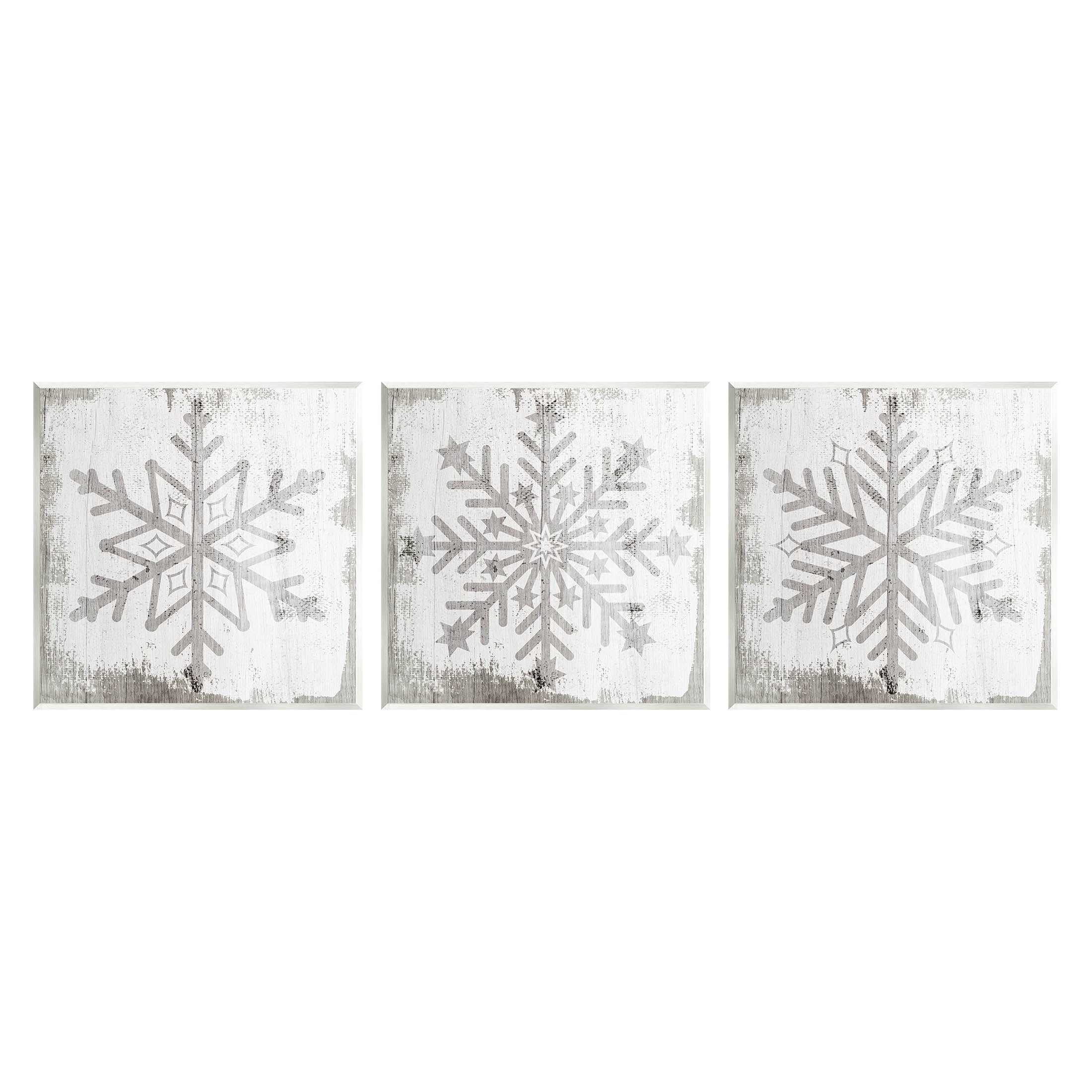 Seasonal Winter Snowflake Snow Shapes Holiday Graphic Art Unframed Art ...