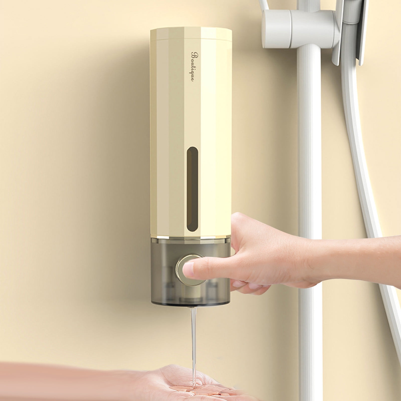 Angeler Push Foam Soap Dispenser, Wall-mounted Bathroom Hotel Soap Box ...