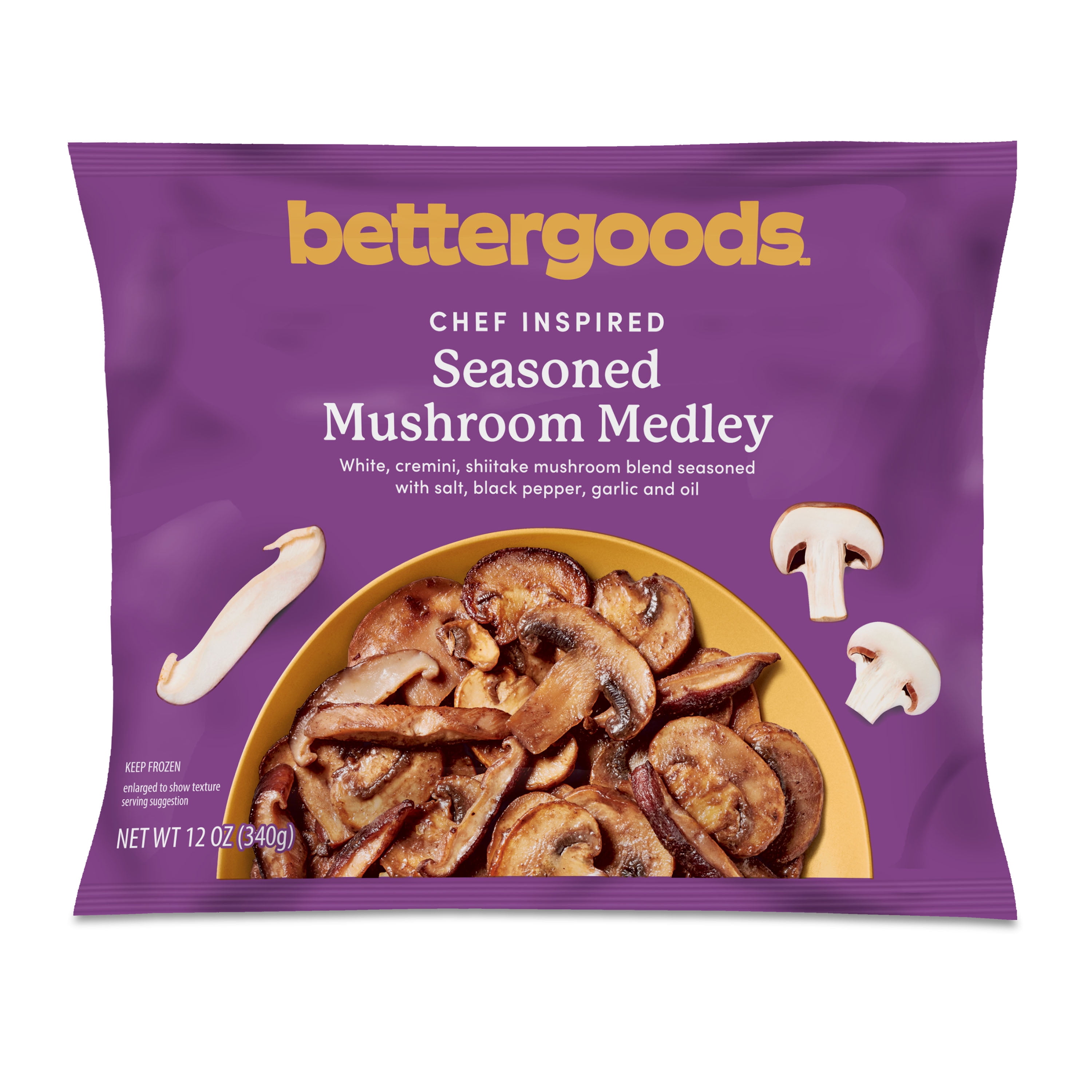bettergoods Seasoned Mushroom Medley, 12 oz (Frozen) - Walmart.com