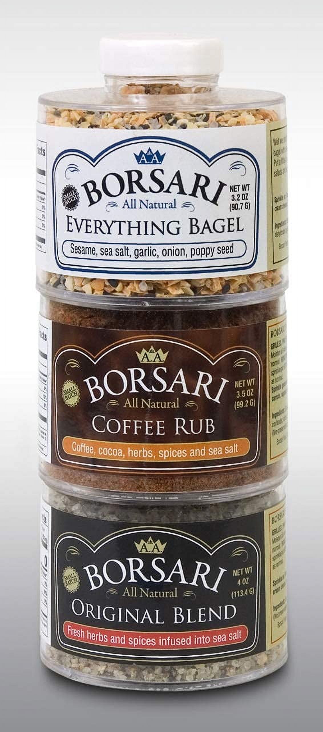 Seasoned Salt Gift Set - All Purpose Original, Coffee Rub, and Everything Bagel - Gluten Gourmet ...