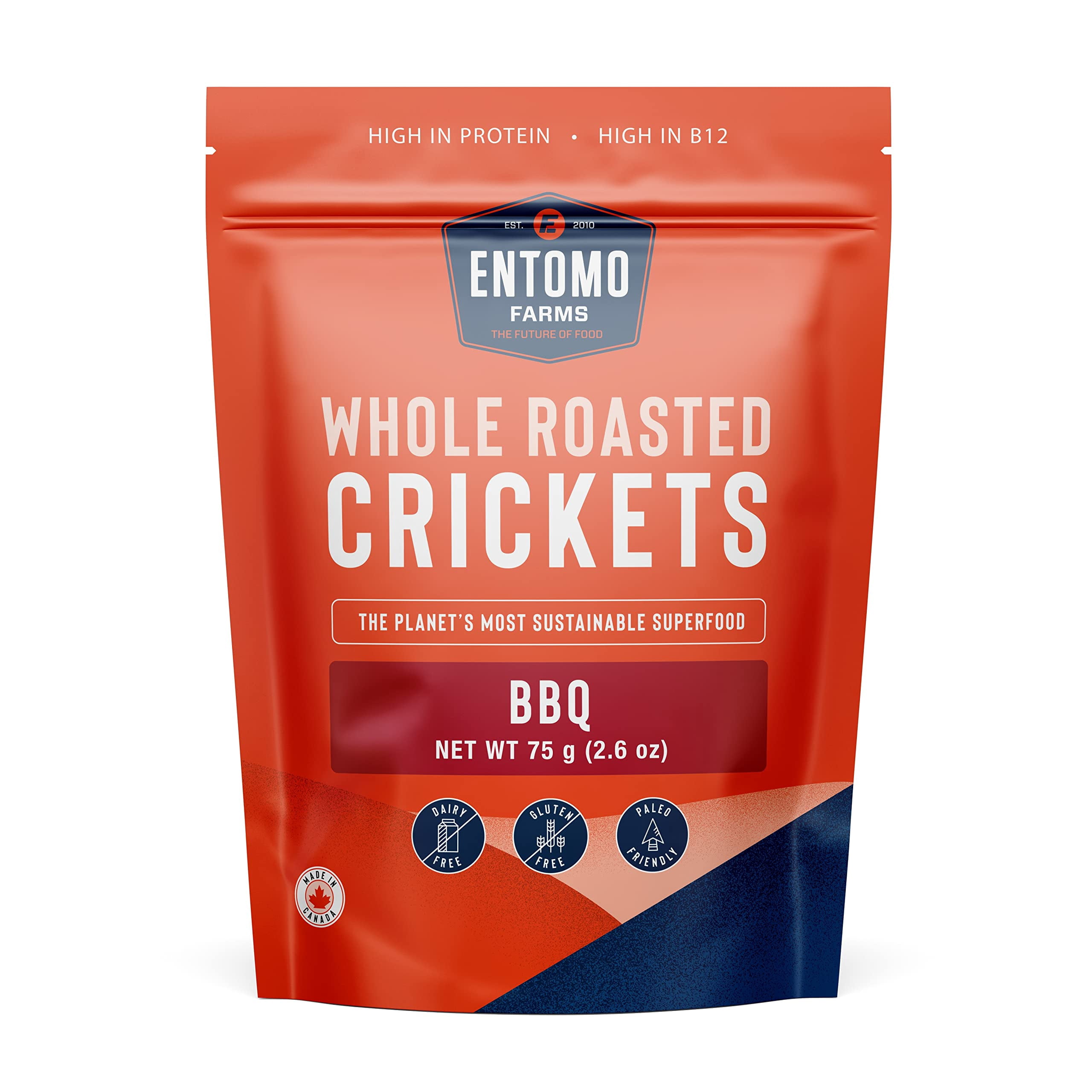 Seasoned Whole Roasted Crickets (Bbq Flavored Crickets, 2.6 Oz ...
