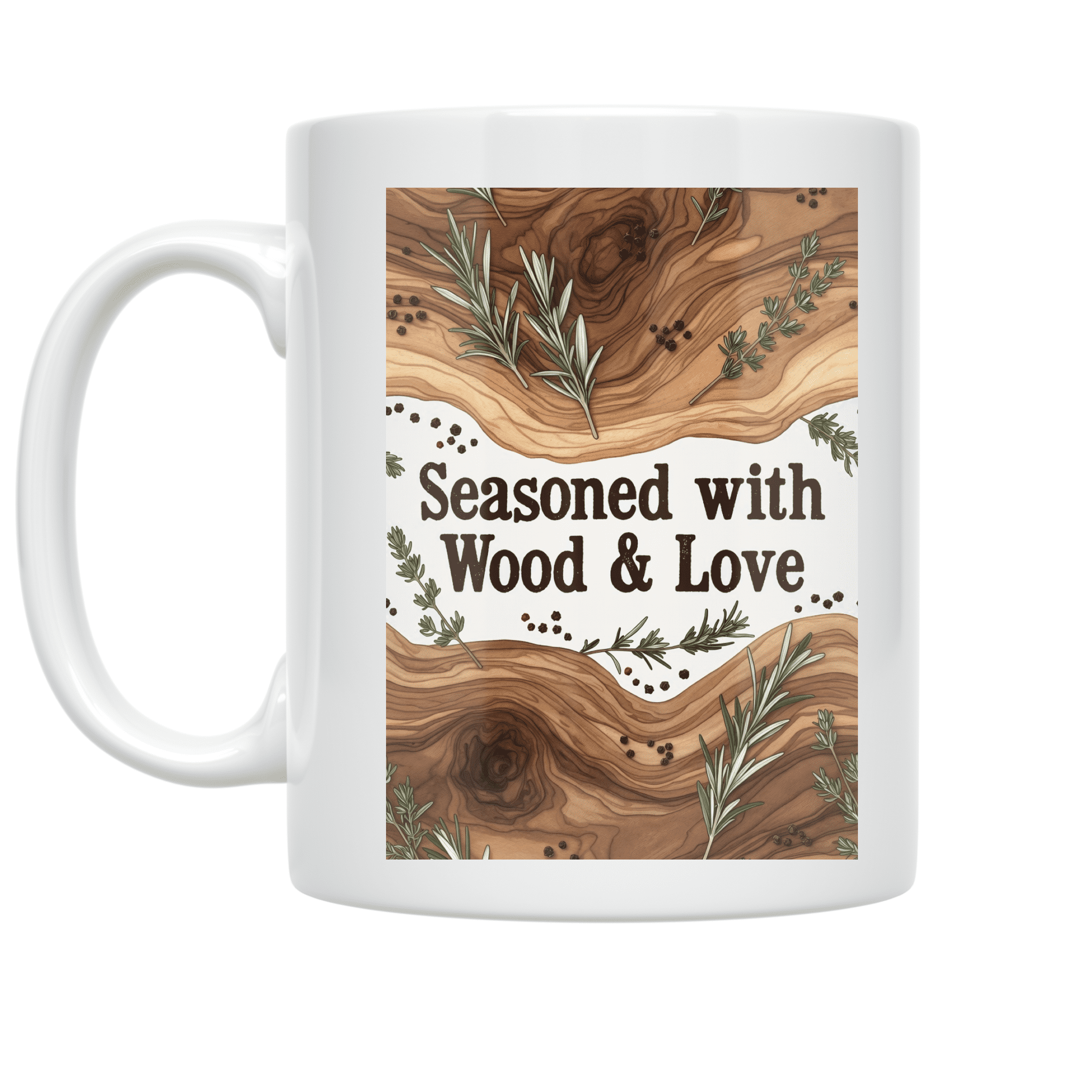 Seasoned with Wood and Love - Farmhouse Kitchen Enthusiast - 11 oz ...