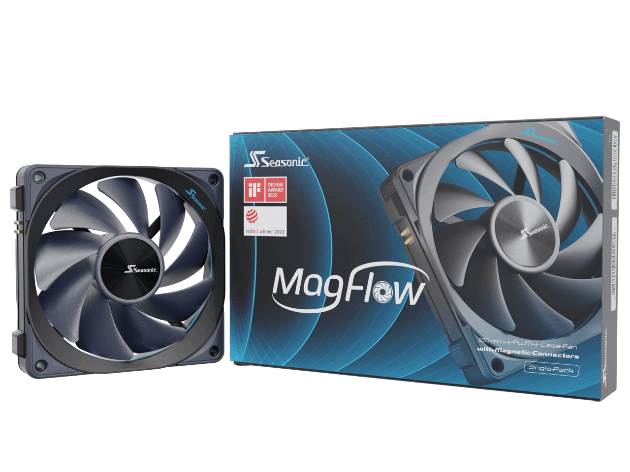 Seasonic MAGFLOW 120mm High Performance PWM Fan - Black - Walmart.com