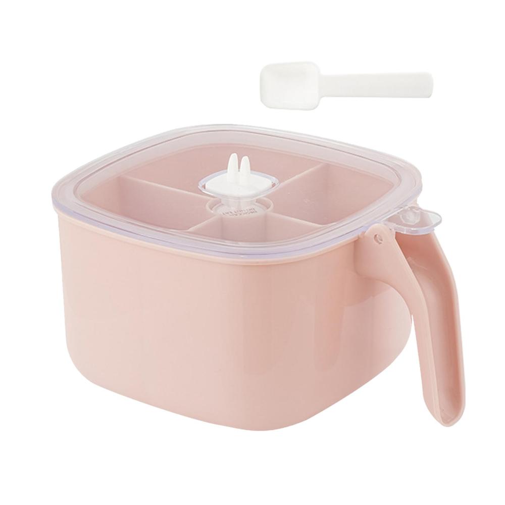 Seasoning Box | 4-Cell Clear Spice Rack Box | Countertop Sugar Bowls ...