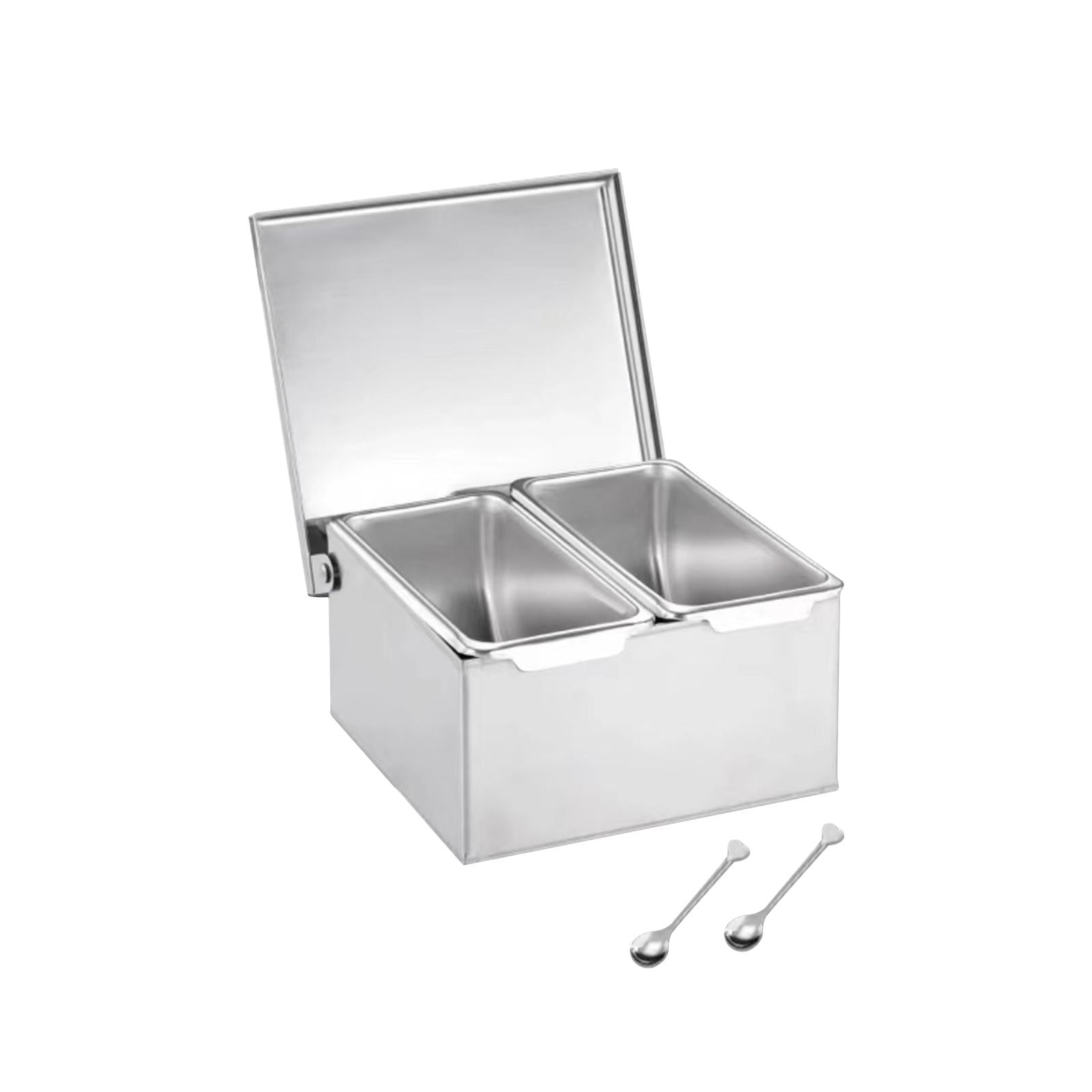 Seasoning Box Condiment Jars with Lid Kitchen Utensils Cooking Tool ...