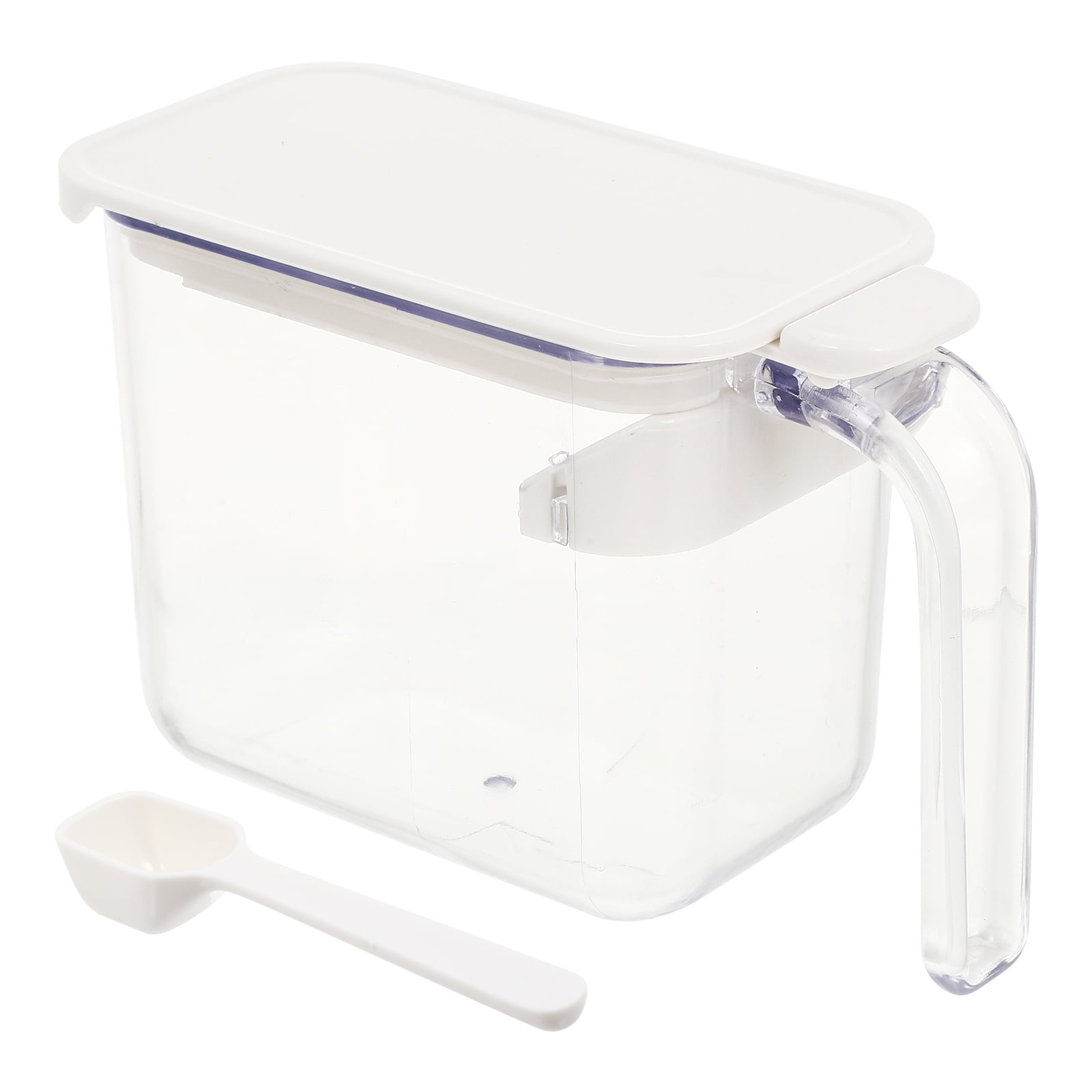 Seasoning Box Delicate Condiment Box Sugar Salt Case with Spoon and ...