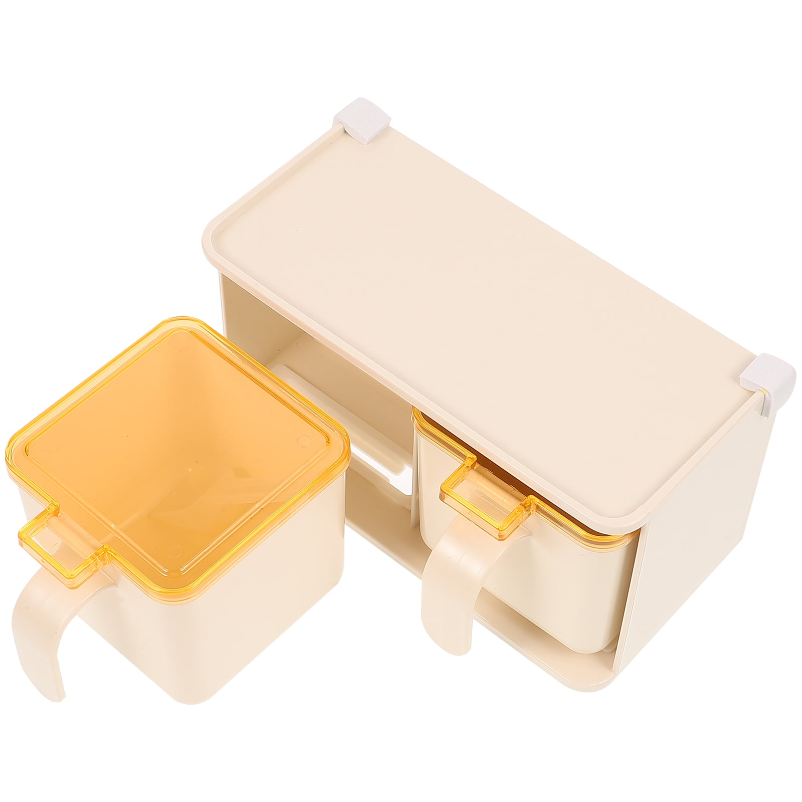 Seasoning Box Set Kitchen Necessities Utensils Salt Jar Containers with ...